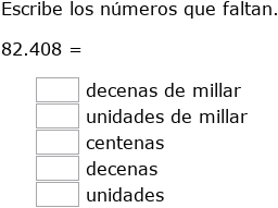 IXL - Valor posicional en los números naturales (Ejercicios de ...