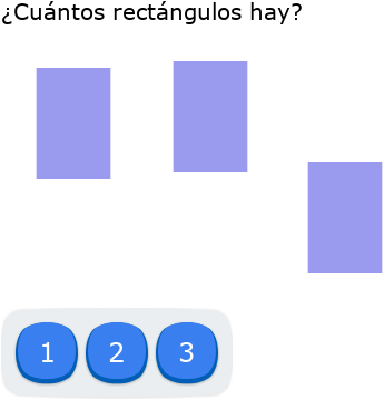 IXL - Contar hasta 3 (Ejercicios de matemáticas de Preescolar)