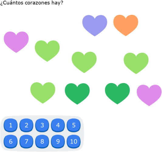 IXL - Contar hasta 10 (Ejercicios de matemáticas de Preescolar)