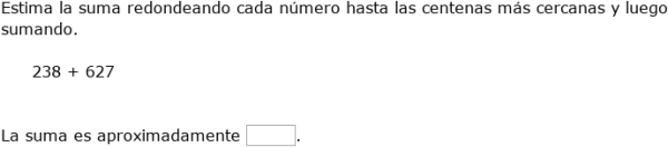 IXL - Estimar sumas (Ejercicios de matemáticas de 2.º grado)