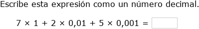 IXL - Escribir decimales de forma expandida (Ejercicios de matemáticas ...