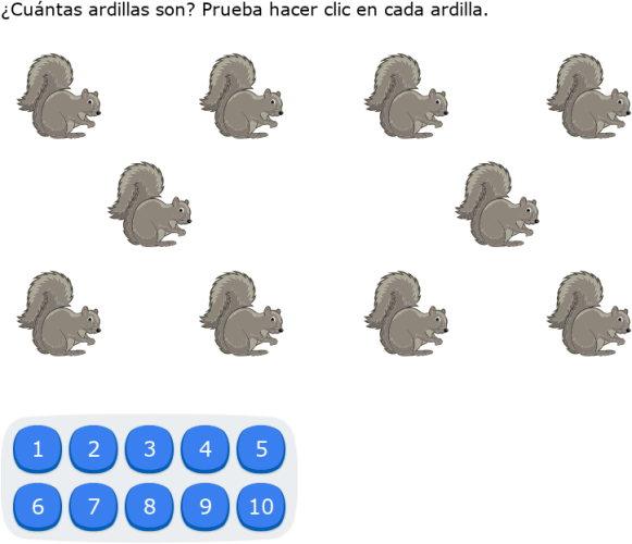 IXL - Aprender a contar hasta 10 (Ejercicios de matemáticas de Preescolar)