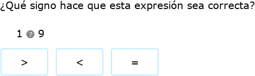 IXL - Comparar números: hasta 10 (Ejercicios de matemáticas de 1.ᵉʳ grado)