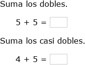 IXL - Sumar usando dobles menos uno (Ejercicios de matemáticas de 3.ᵉʳ ...