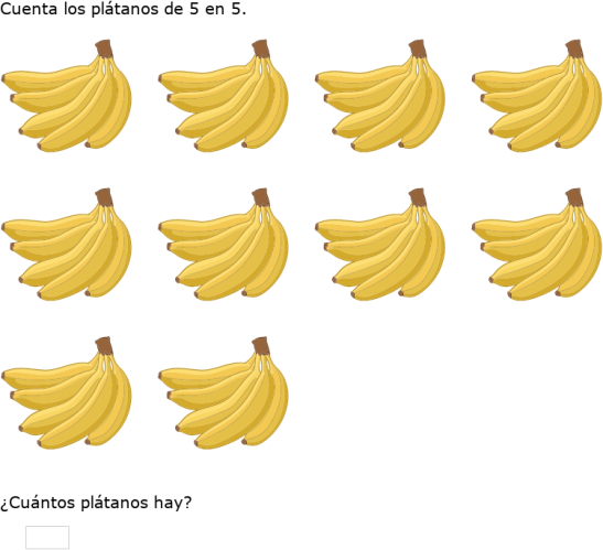 IXL - Contar de cinco en cinco (Ejercicios de matemáticas de Preescolar)
