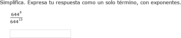 IXL - División con exponentes (Ejercicios de matemáticas de 8.º grado)
