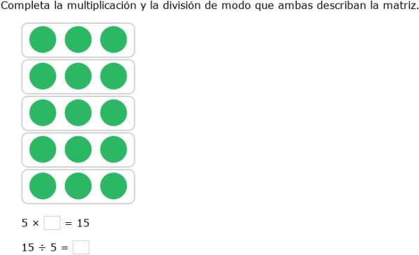 Hojas De Trabajo De Matrices De División Para Tercer Grado Fichas De